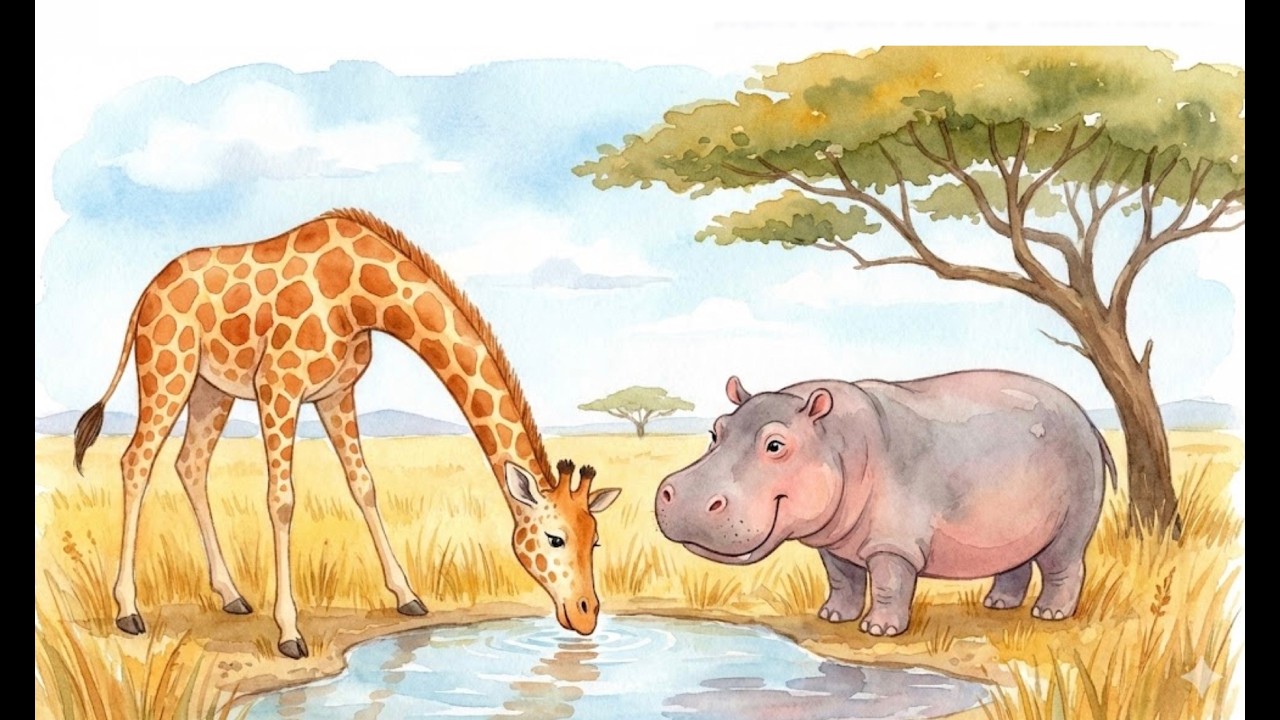 La Jirafa Amable | Fábula de Respeto para Dormir