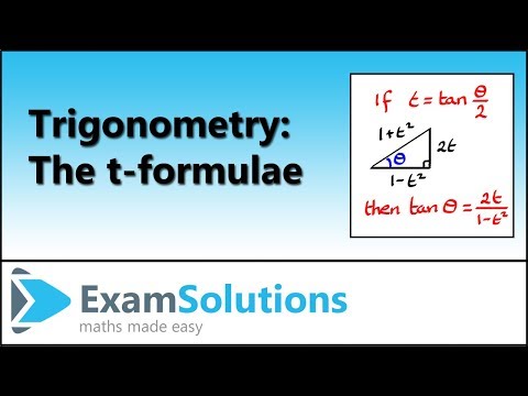 Trigonometry | The t-formulae explained