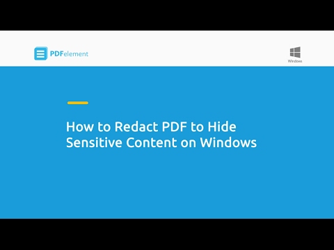 How to Redact PDF to Hide Sensitive Content on Windows