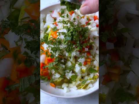 Calling all PICKLE fans, you MUST try this dip! #recipe #salad #shorts #pickles