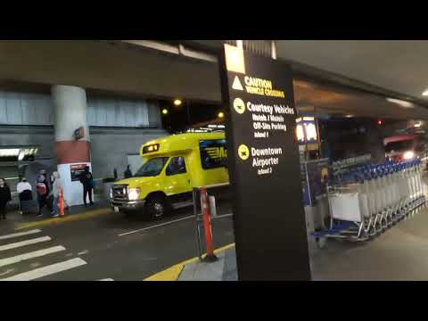 How to get to Hotel shuttle Buses at sea-tac international Airport | 4K