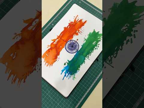 National Flag using transparent photo colours🇮🇳