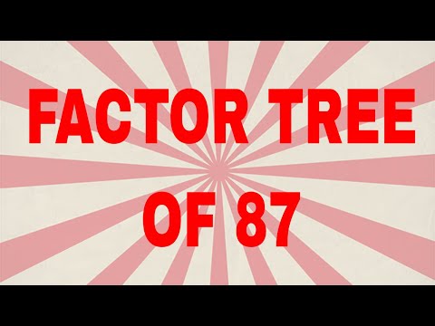 Factor tree of 87|Prime factor tree