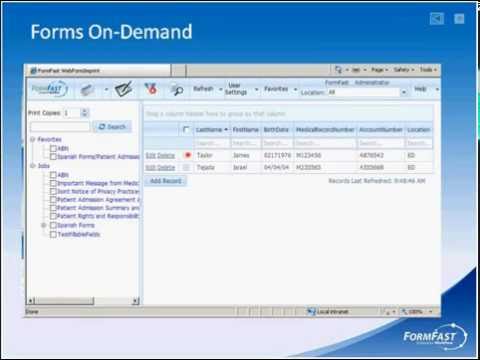 FormFast FormImprint/WFI Demo