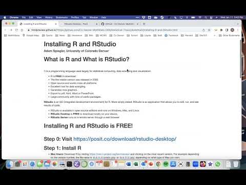 Installing R and RStudio Desktop (both FREE!)
