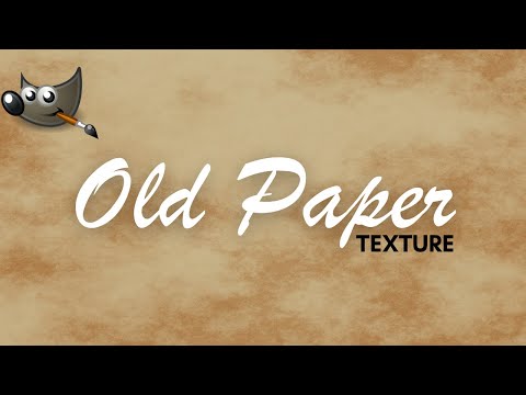 Old Paper Texture Effect in Gimp