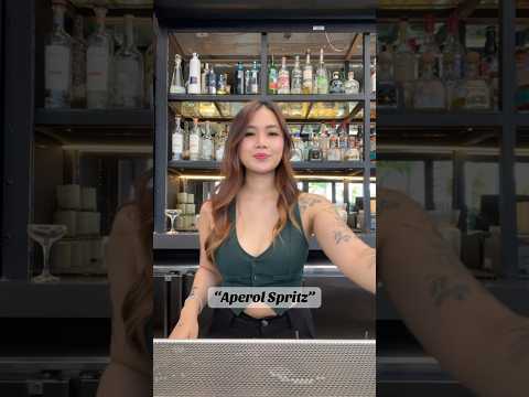 Day 21 of my 100 days of Classic Cocktails - “Aperol Spritz” 🍊#cocktails #bartender #drinks
