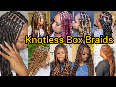 Latest Knotless Braid Hairstyles to try in 2025 | knotless Box braids for ladies | Braided Hairstyle