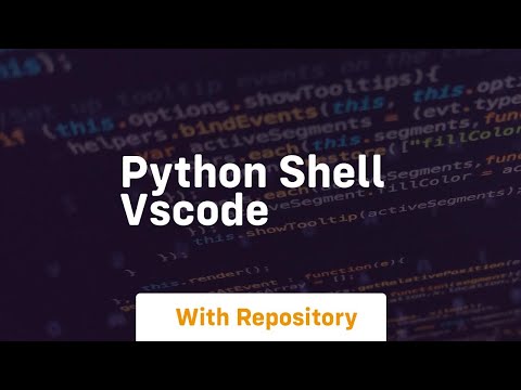 python shell vscode