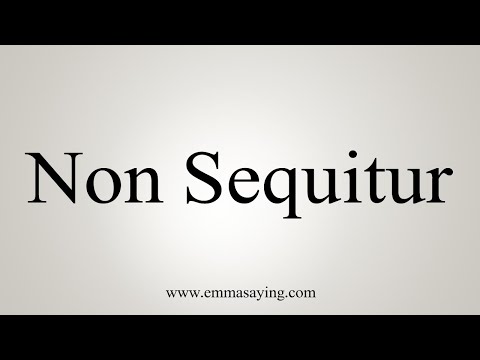 How To Say Non Sequitur