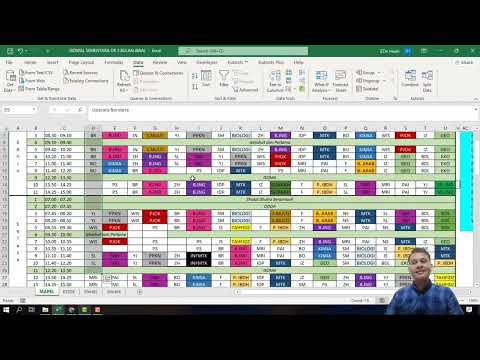 CARA MEMBUAT JADWAL PELAJARAN ANTI BENTROK DAN OTOMATIS