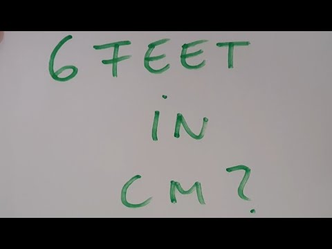 6 feet in cm?
