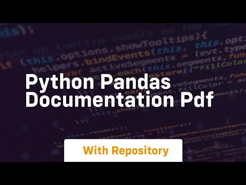 python pandas documentation pdf
