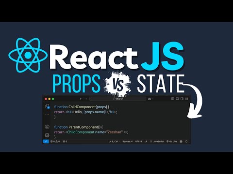 Master React JS Props and State in ONE DAY! | React JS tutorial | Learn React Js Fast