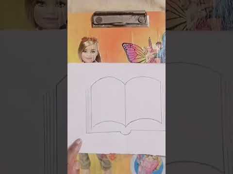 How to draw an Open Book Drawing| Book Drawing easy|#shortvideo #shortsfeed #drawing