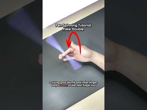 FAKE DOUBLE Pen Spinning Tutorial 👌 #shorts