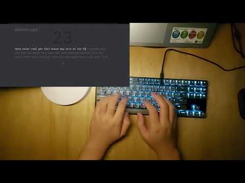 Touch Typing Practice | 1 Month-ish Progress [Monkeytype]