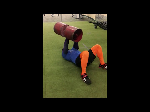 Turkish Get Up w/ 150lb Circus DB