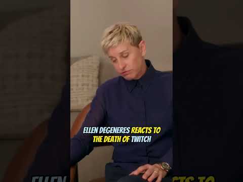 Ellen DeGeneres reacts to twitch death #celebrities #shorts #ellendegeneres #twitch #stevetwitch