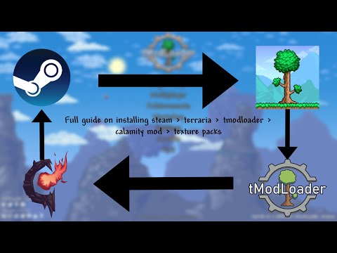 How to install Steam, Terraria, Tmodloader, Calamity mod and Calamity resource packs