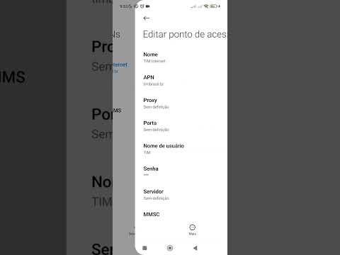 CONFIGURAR APN OPERADORA TIM E VIVO