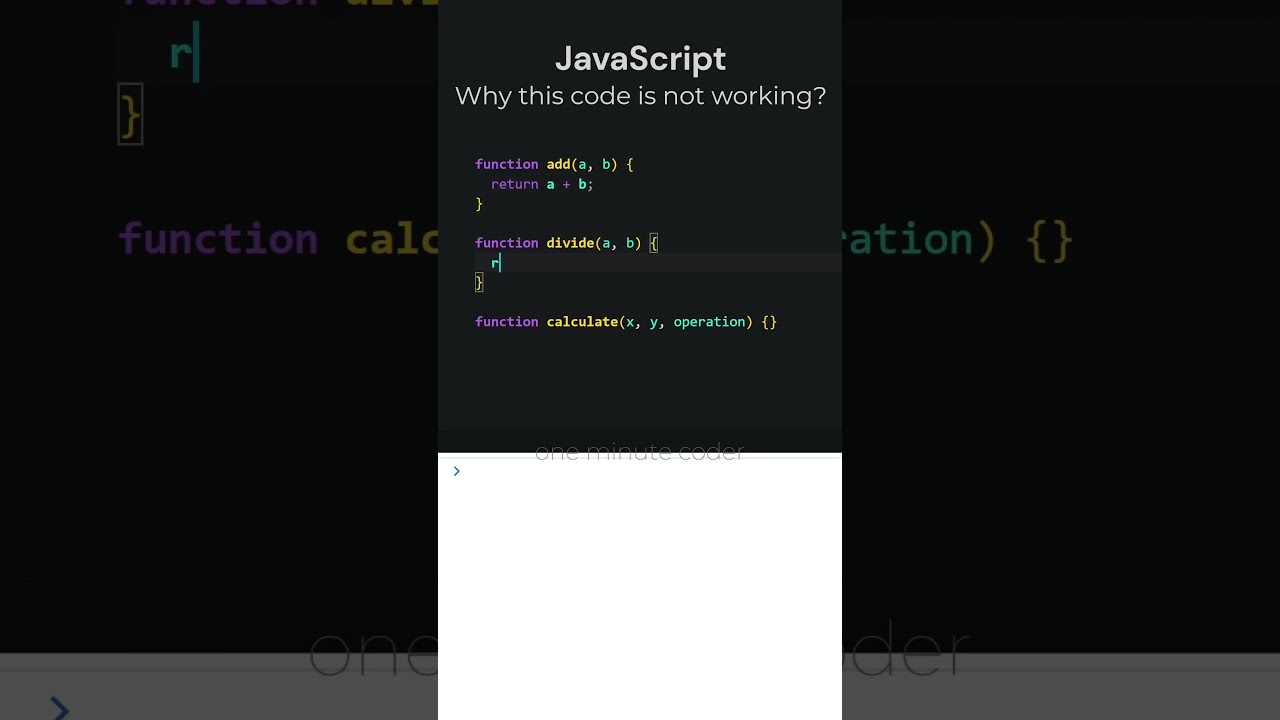 JavaScript: Why this code is not working?
