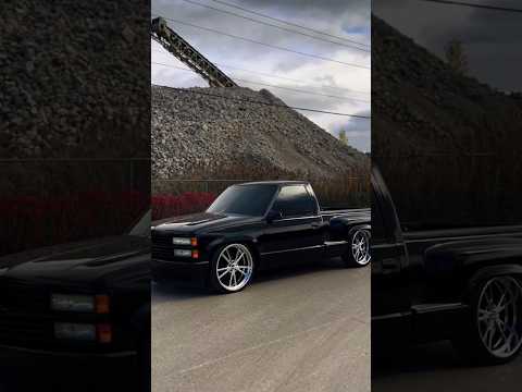 Black 1992 OBS showing up at SEMA #truck #racing #chevy #viral #stance #shorts #classic