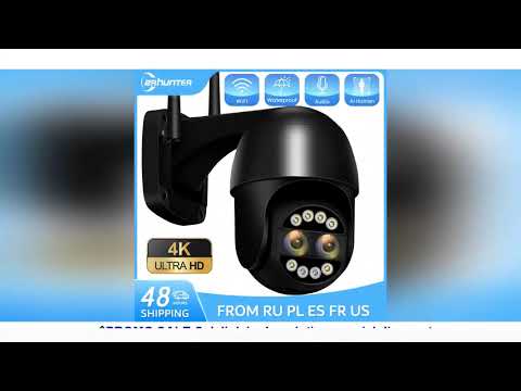 8MP 4K Dual Lens PTZ IP Camera 8x Hybrid Zoom 2.8+12mm Human Detection 4MP Audio Security ICsee Vide