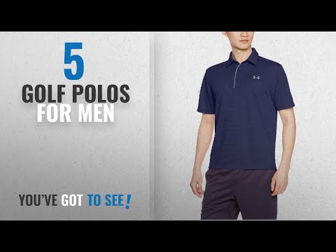 Top 10 Golf Polos For Men [2018]: Under Armour Men's Tech Polo Short Sleeve T-Shirt, Midnight Navy,