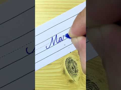 “Maine” How to write State Name of America (USA) in Cursive Writing #maine #cursivewriting