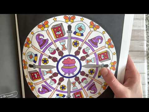 September Completed Colouring Pages