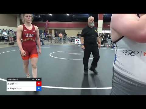 72 kg Semifinal Amit Elor, Titan Mercury Wrestling Club TMWC vs Alicia Pieper, Michigan 87a8
