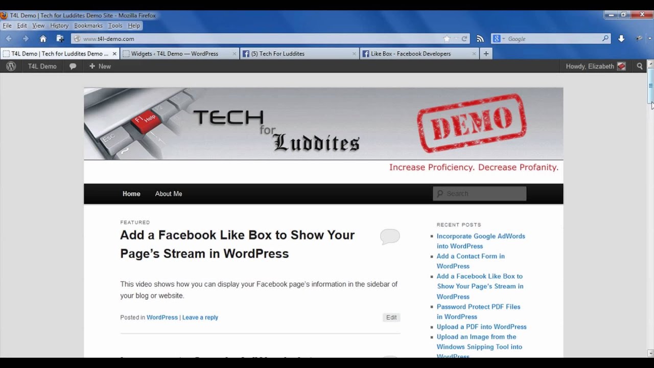 How to Build My Facebook Posts Into My WordPress Blog : WordPress: Beyond the Basics
