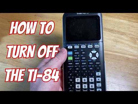 How Turn OFF the TI-84 Plus CE Calculator