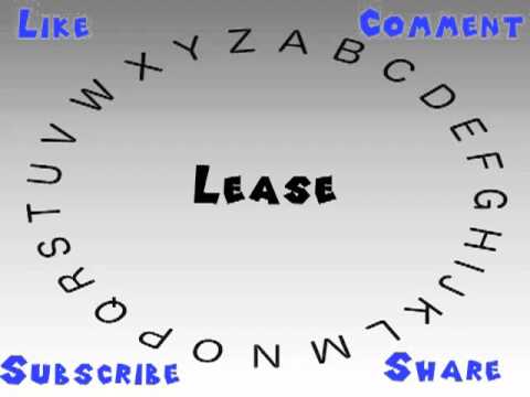 How to Say or Pronounce Lease