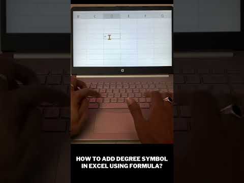 How to Add Degree Symbol in Excel Using Formula?