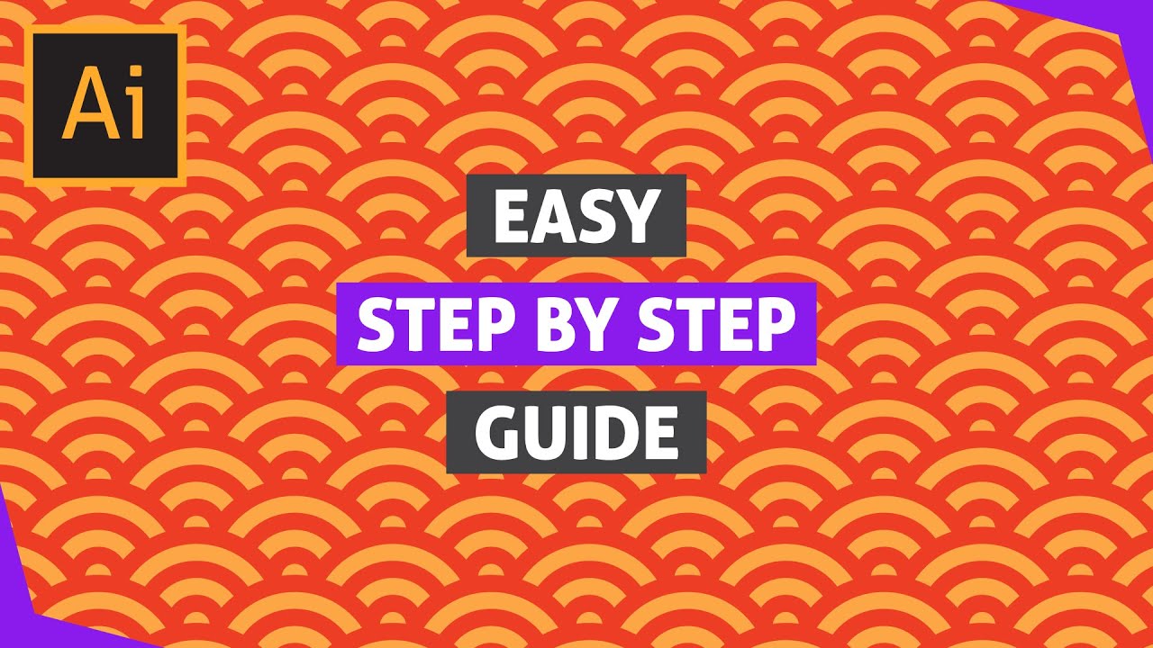 How To Make A Seamless Japanese Wave Pattern In Adobe Illustrator