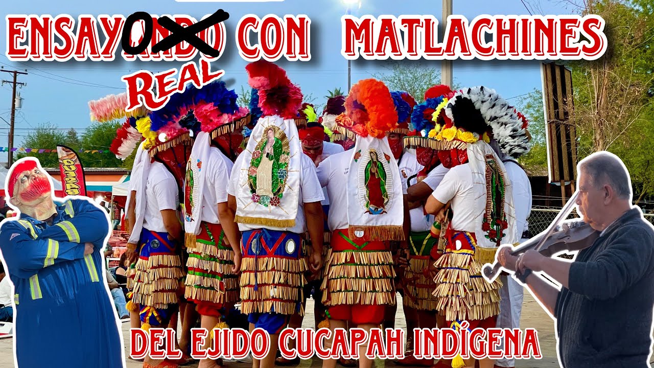 Ensayando con Matlachines del Ejido Cucapah Indígena Mexicali B.C - Ensayo Real Matlachines