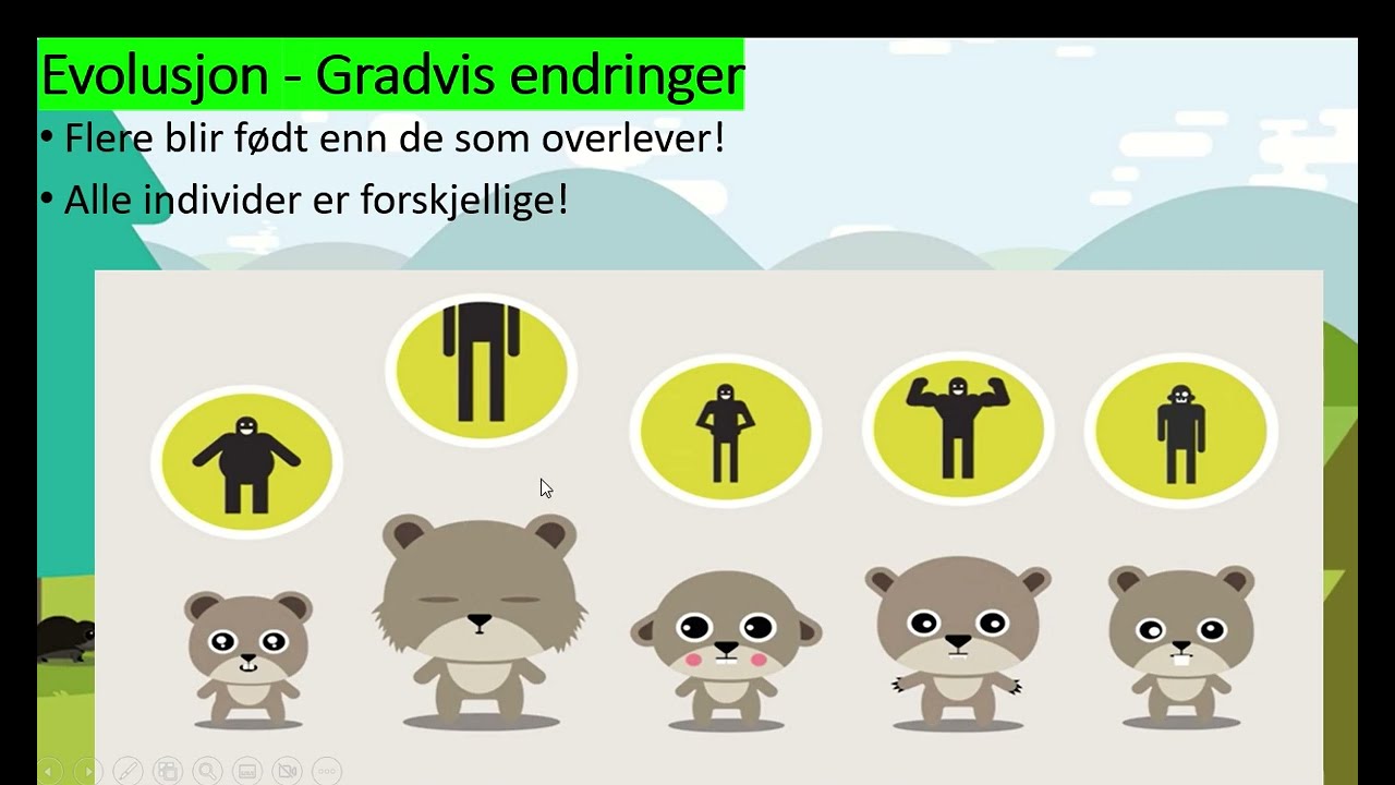 Evolusjon forklart for ungdomsskoleelever av Kristine