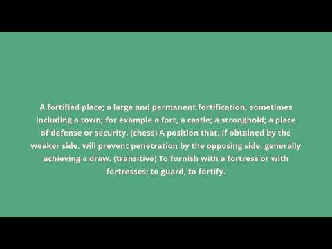 what is the meaning of fortress
