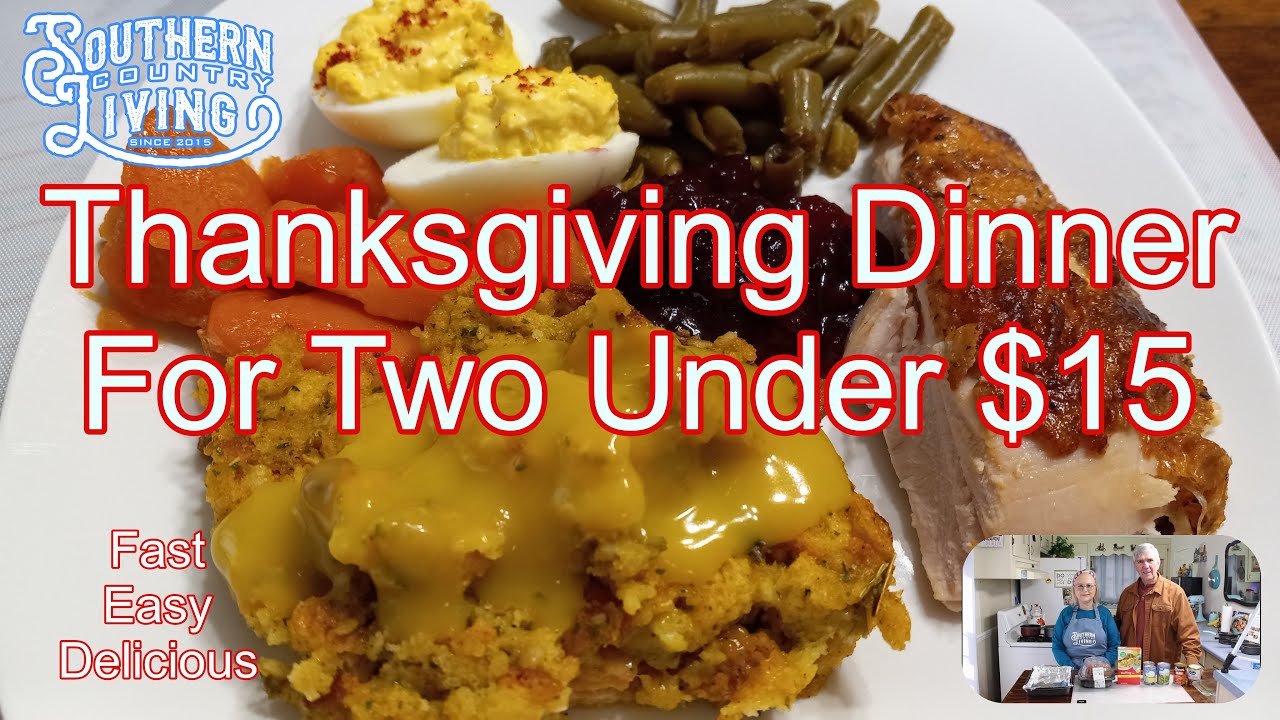 Thanksgiving Dinner For Two  Under $15  --  Delicious, Fast, Easy and Budget Friendly