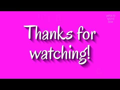 How to say "kinematic"! (High Quality Voices)