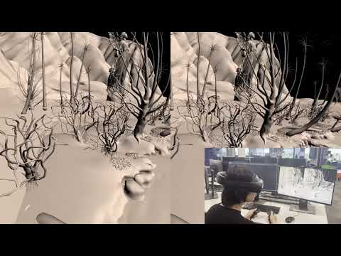 Foveated VR Rendering System for Large 3D Meshes Demo Video