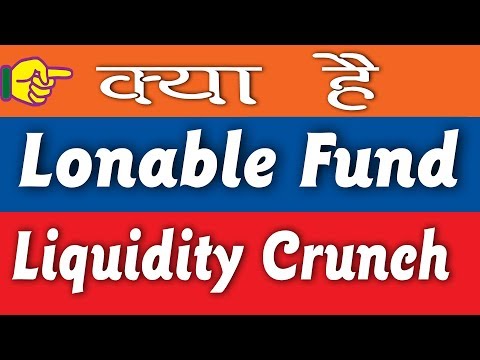 What is Loanable Fund and Liquidity Crunch in Hindi ?