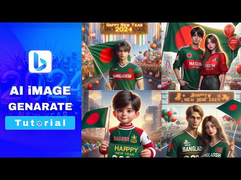 Happy New Year 2024 Dp for Boys + Couple ai photo generator I Bing image Creator Tutorial I