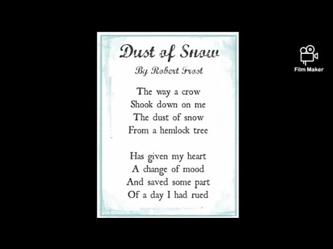 Dust of Snow in English #Class 10 English Poem | Poetic Devices | Summary|