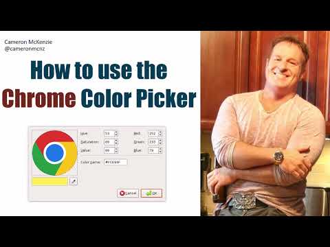 Chrome Color Picker from Image