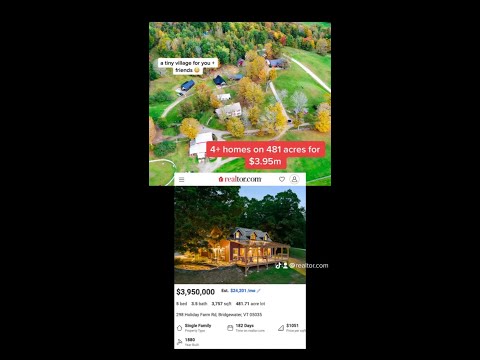 Over 4 homes on 481+ acres for $3.95m! A tiny village for you and friends #realestate #hometour