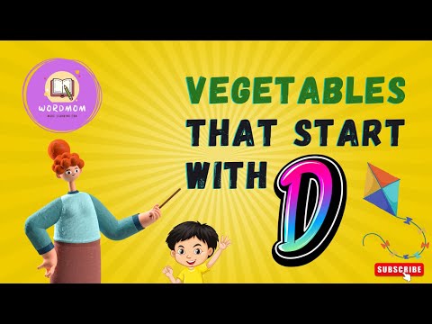 WordMom - Vegetables that start with the letter ""D"" | Teach your kids video | English Language