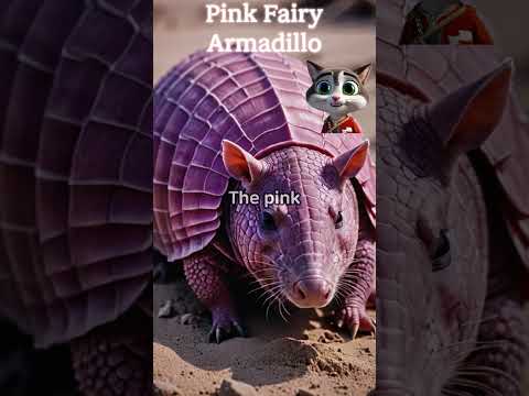 Pink Fairy Armadillo FUN FACT#animals #shorts #fun FACT